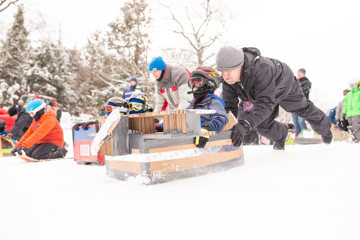 Cardboard Sled Race - Winterfest Grand Haven